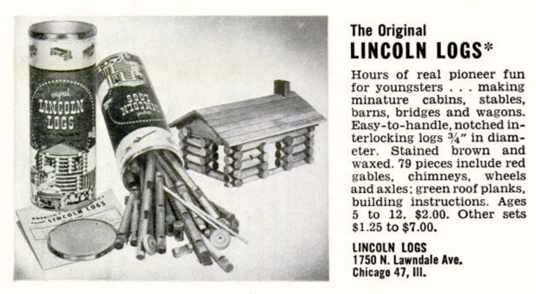 Lincoln Logs Company, est. 1916 - Made-in-Chicago Museum