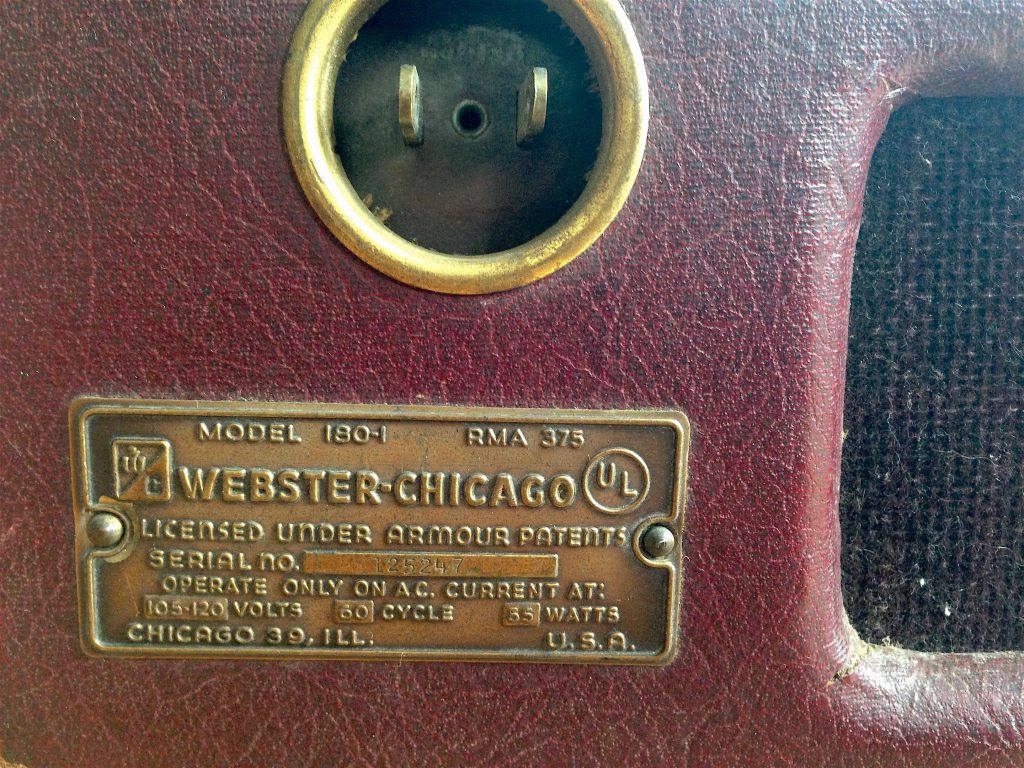 Webster-Chicago Corp., est. 1914 - Made-in-Chicago Museum