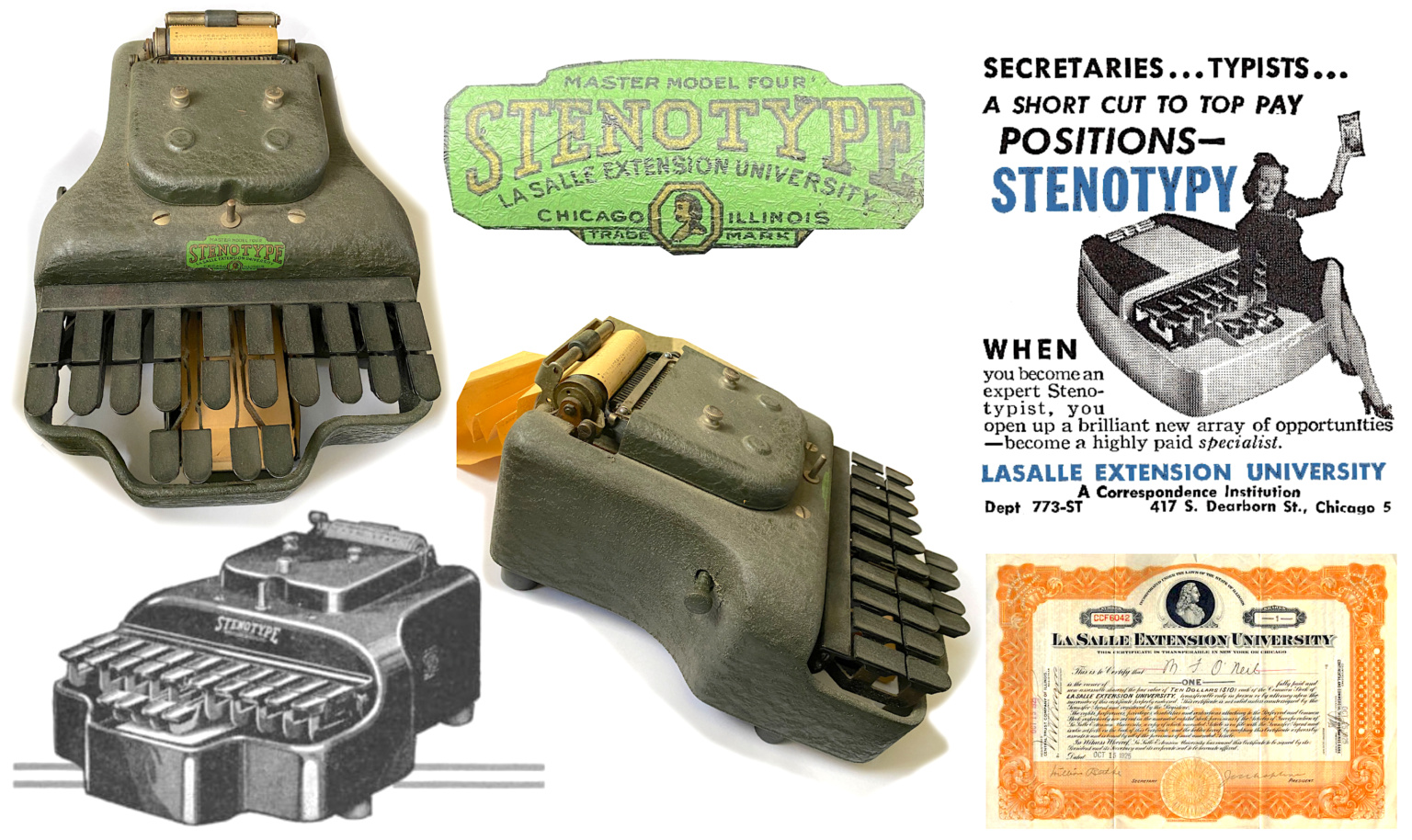 Stenographic Machines, Inc., est. 1938 - Made-in-Chicago Museum